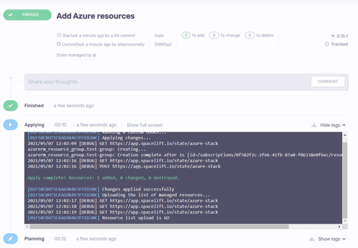Managing Azure Resources using Spacelift