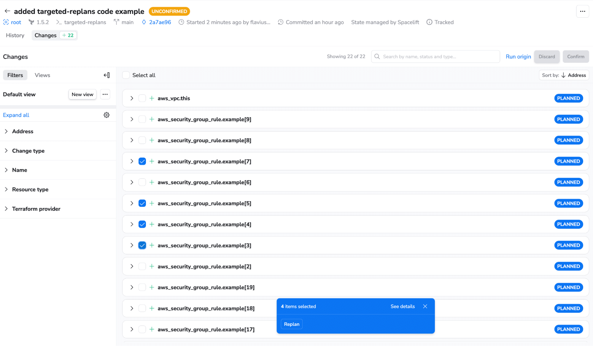 Introducing Targeted Replans