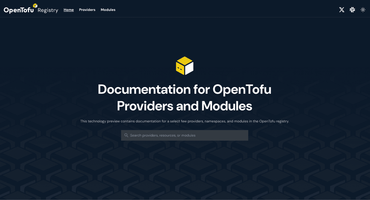 OpenTofu - Registry UI