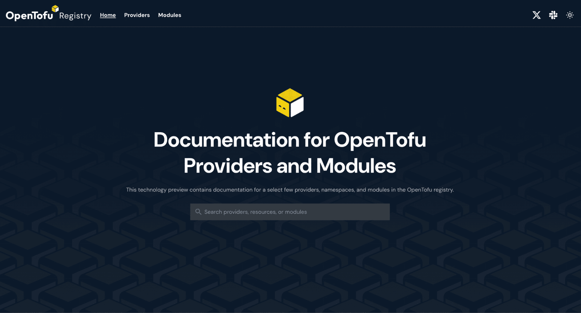 OpenTofu - Registry UI