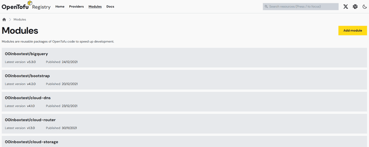 OpenTofu Registry: Providers, Modules & Contributing